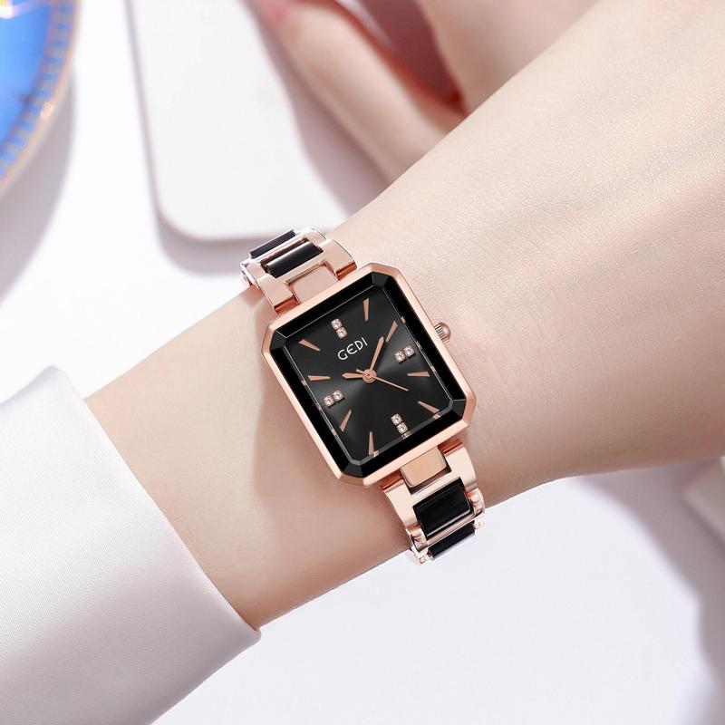 Gedi niche high end light luxury square watches waterproof quartz ...