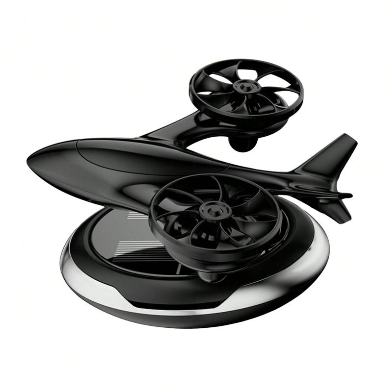 Car Air Freshener Solar-Powered Aircraft Dual-Engine Rotatin - TikTok Shop