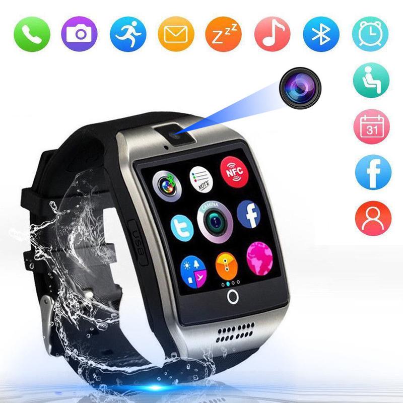 Jam Tangan Pintar Bluetooth, Skrin Sentuh Q18, Untuk Telefon - TikTok ...