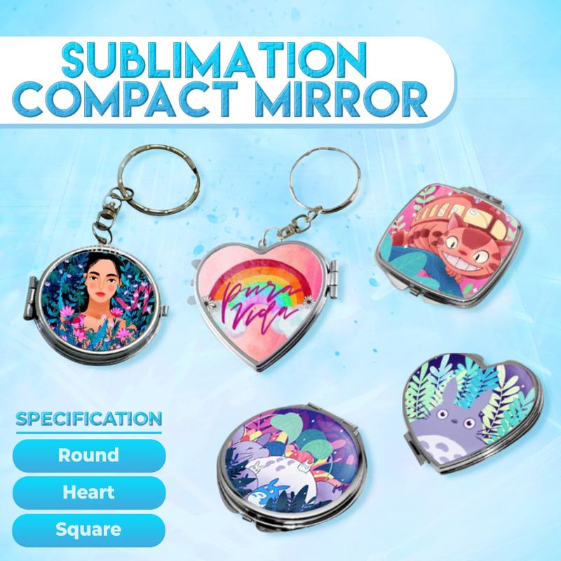(1-piece) Blank- Sublimation Printable Compact Mirror ( Square - TikTok ...