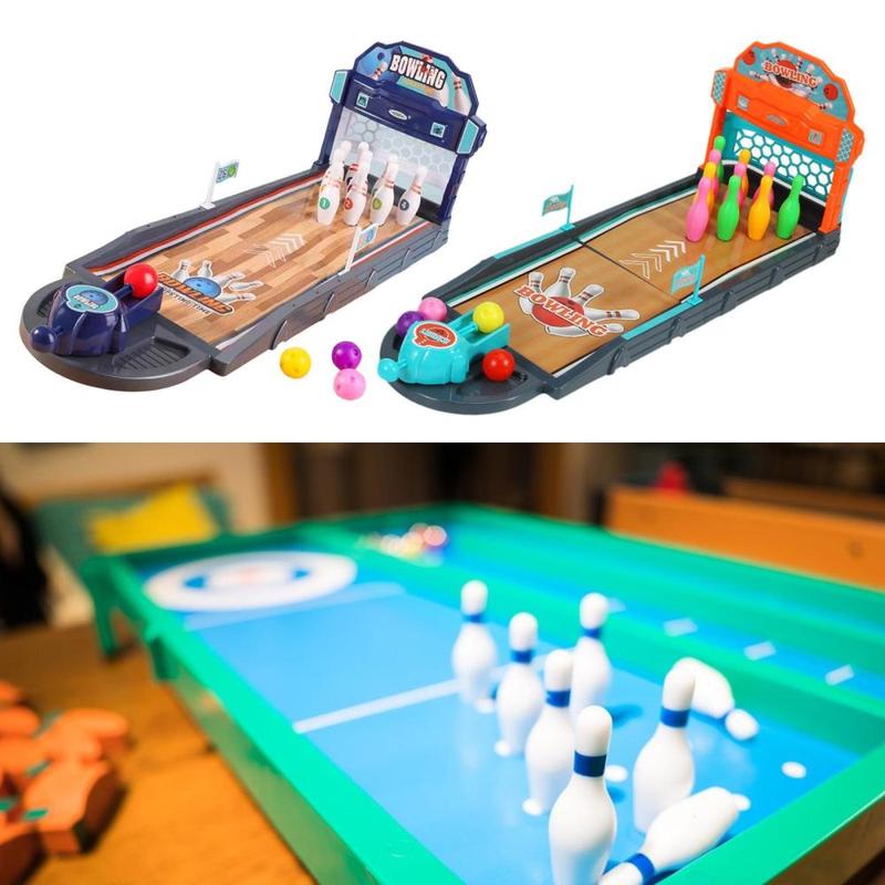 Tabletop Mini Bowling Game Set Desktop Bowling Toys for Children ...