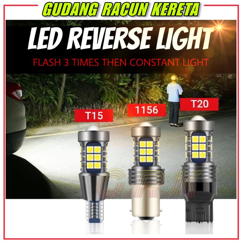 【1PCS】27LED Car LED Reverse Light Bulb Flash & Non Flash T15/W16W ...