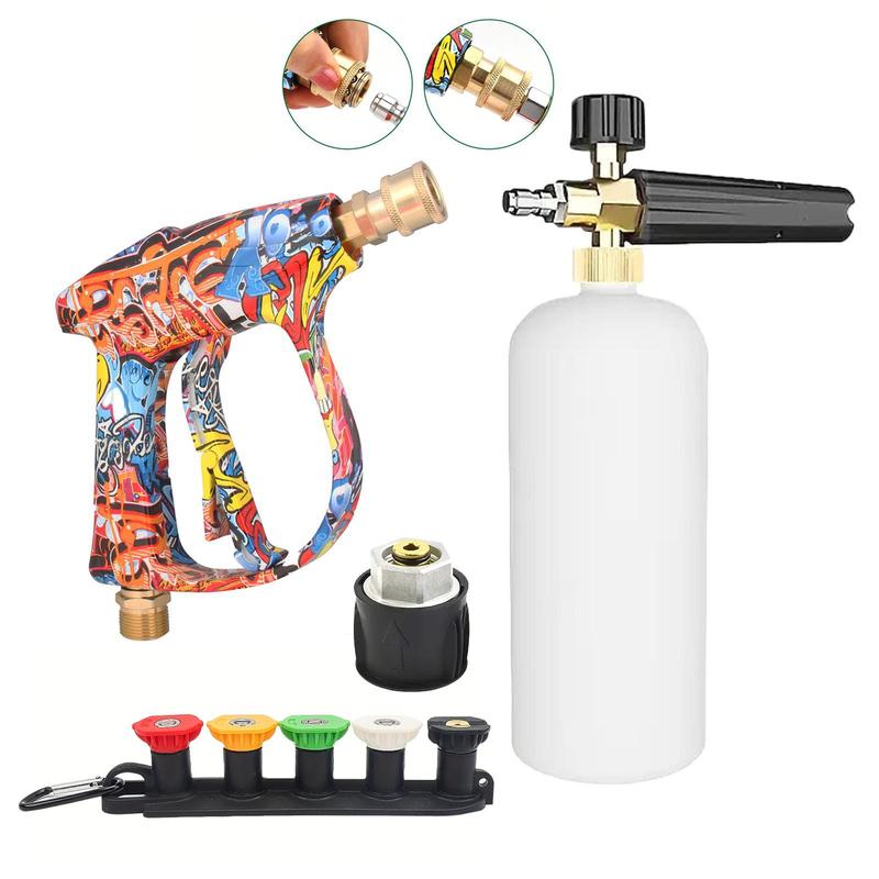Graffiti High-pressure Water Sprayer, Foam Sprayer with 1/4 Fast ...