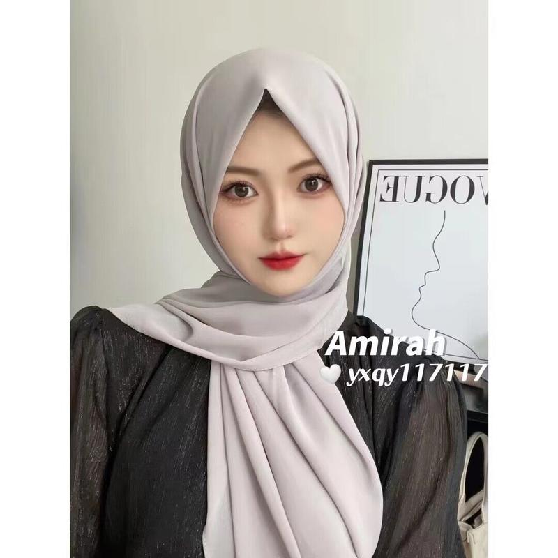 Selendang Panjang Sifon, Warna Baharu, Serba guna untuk Semu - TikTok ...