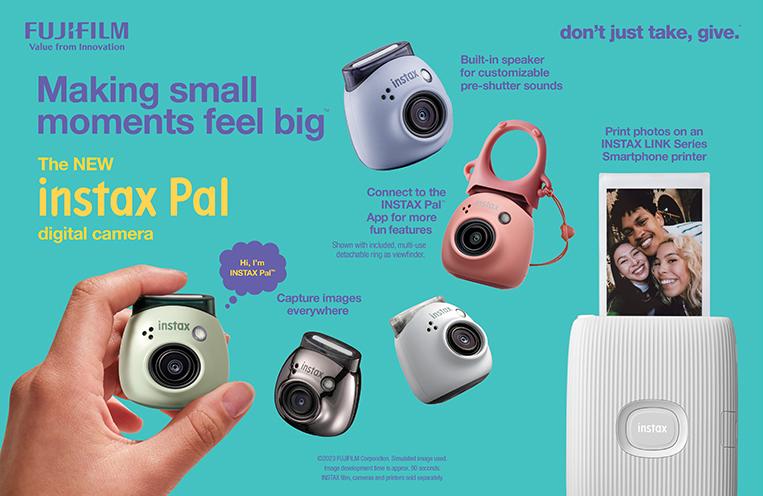 FUJIFILM Instax Pal Tiny Digital Camera with Wide-Angle Lens, 1/5-inch ...