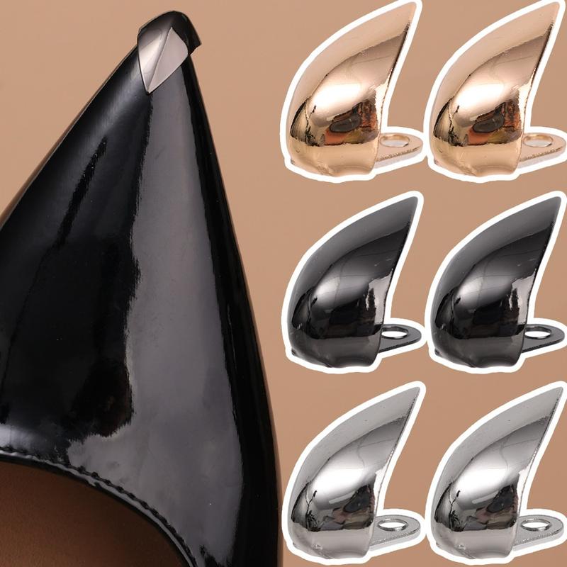 1Pair Women High Heel Metal Toe Cap Anti-kicking Anti Wear Shoe Clips ...
