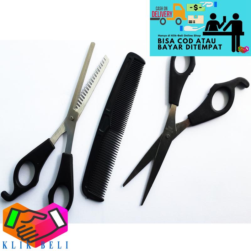 Gunting Sasak Set 3 Pcs Gunting Pencukur Sisir Penipis Poton - Shop ...