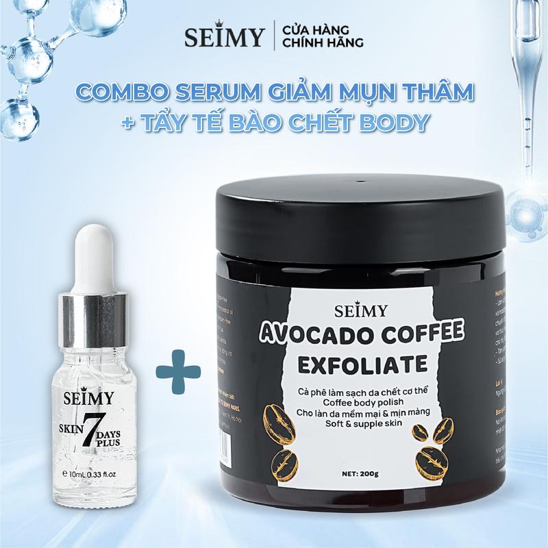 Combo Serum Hỗ Trợ Da Mụn Thâm Seimy - SKin 7 Days Plus Kèm Tẩy ...