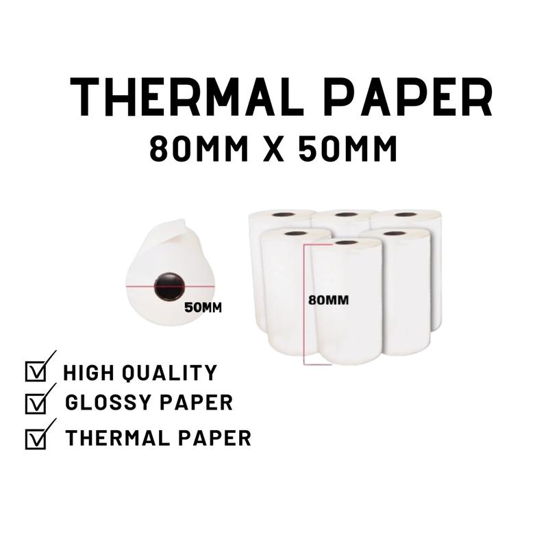 POS Thermal Paper 80mm x 50mm,80mmx40mm (70gms) Glossy Pape - TikTok ...