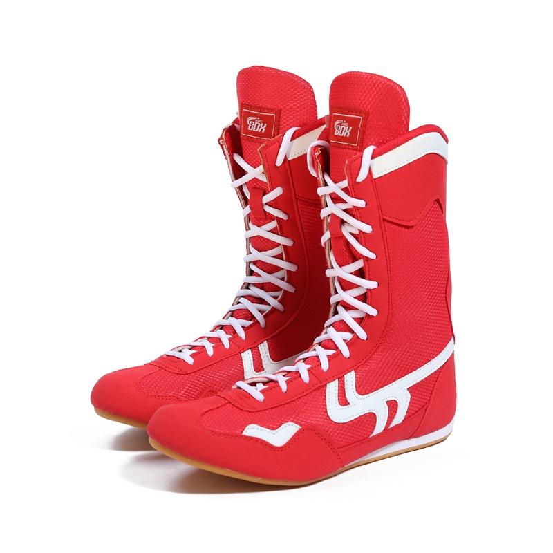 Spot red boxing training shoes fight shoes boxing match shoe - TikTok ...
