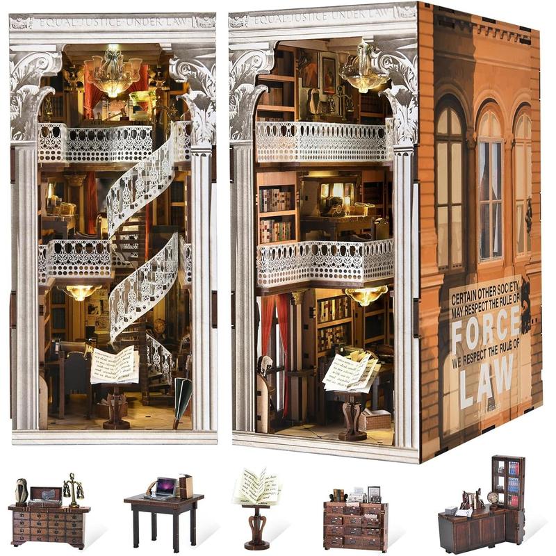 DIY Book Nook Kit for Adults and Teens, Miniature Dollhouse Booknook ...