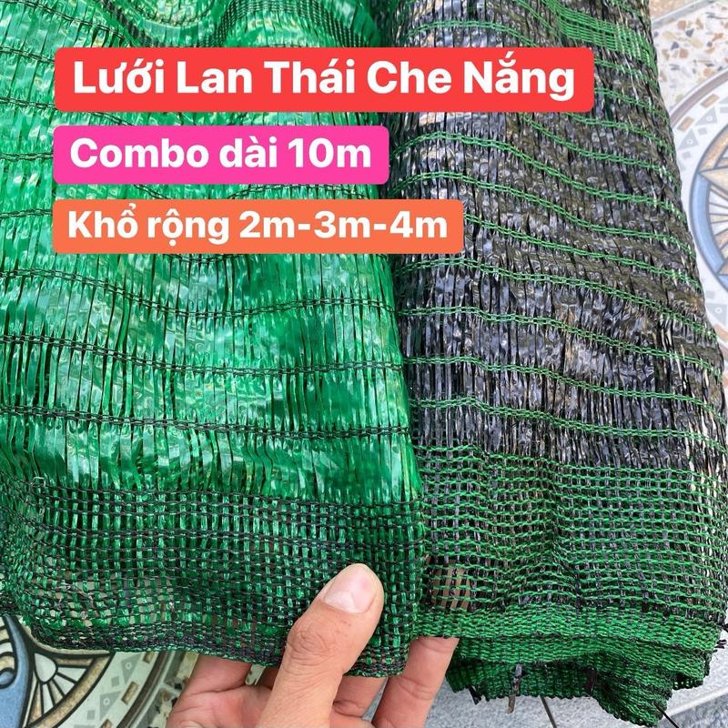 Combo dài 10m, lưới lan Thái che nắng, khổ rộng 2m - 3m - 4m - TikTok Shop Vietnam