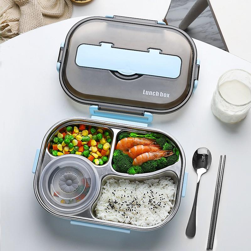 304 Stainless Steel Lunch Box With Soup Bowl Leak-Proof Bento - TikTok ...