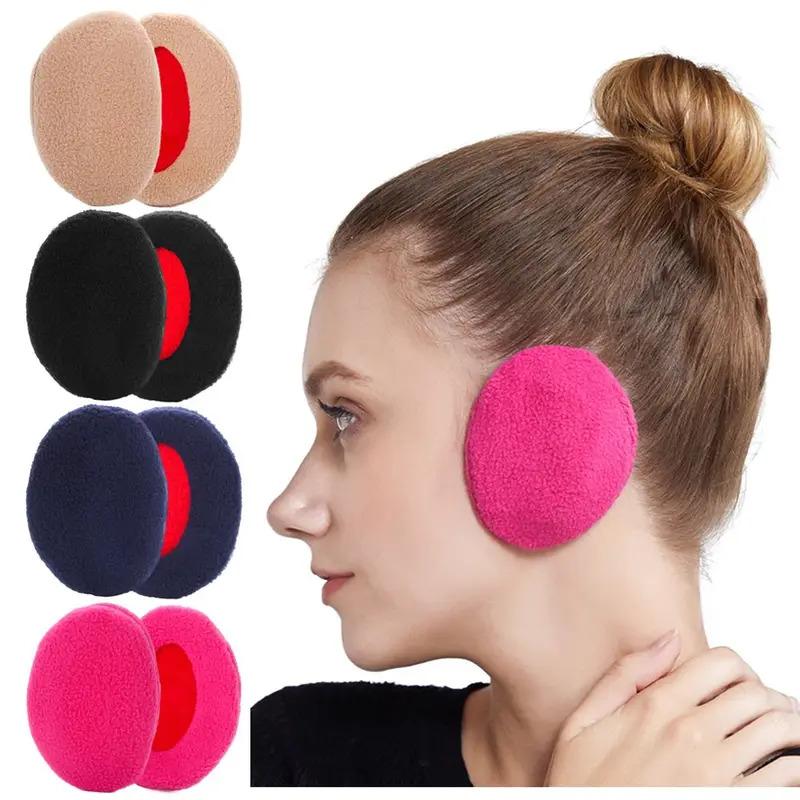Men Women Kids Winter Fleece Ear Cover Bandless Ear Warmers Earmuffs ...
