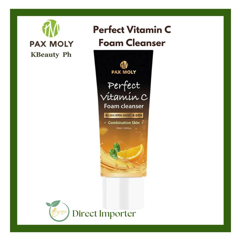 Paxmoly Perfect Vitamin C foam cleanser Hydrating Whitening Brightening ...
