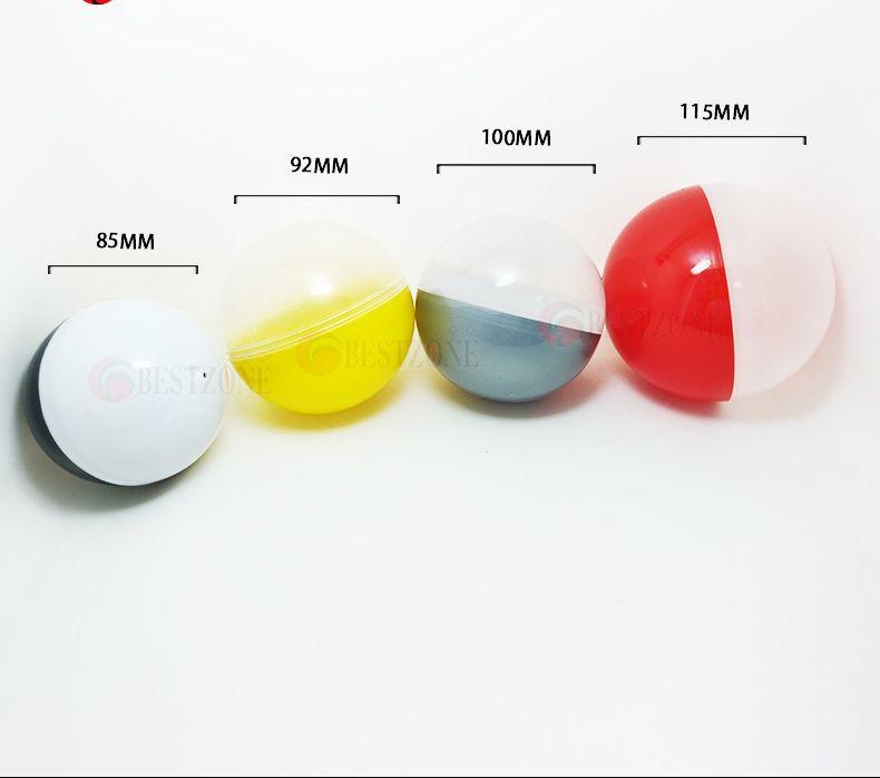 BOLA GACHA PLASTIK CAPSUL KOSONG 2 WARNA UKURAN 3.2/3.8/4.5/5/6/6.5/7CM ...