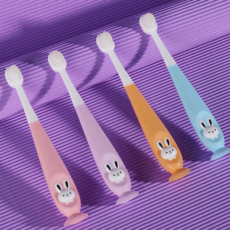 Children's ten thousand hair toothbrush Cartoon rabbit soft hair ...