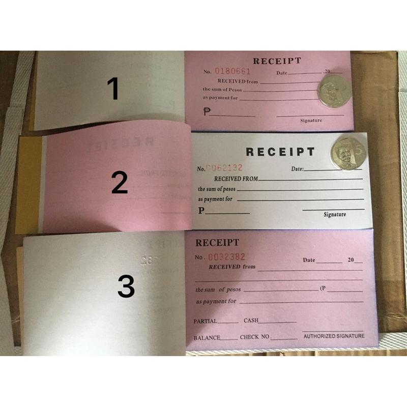 Receipt resibo (three size) carbon paper and white list - TikTok Shop ...