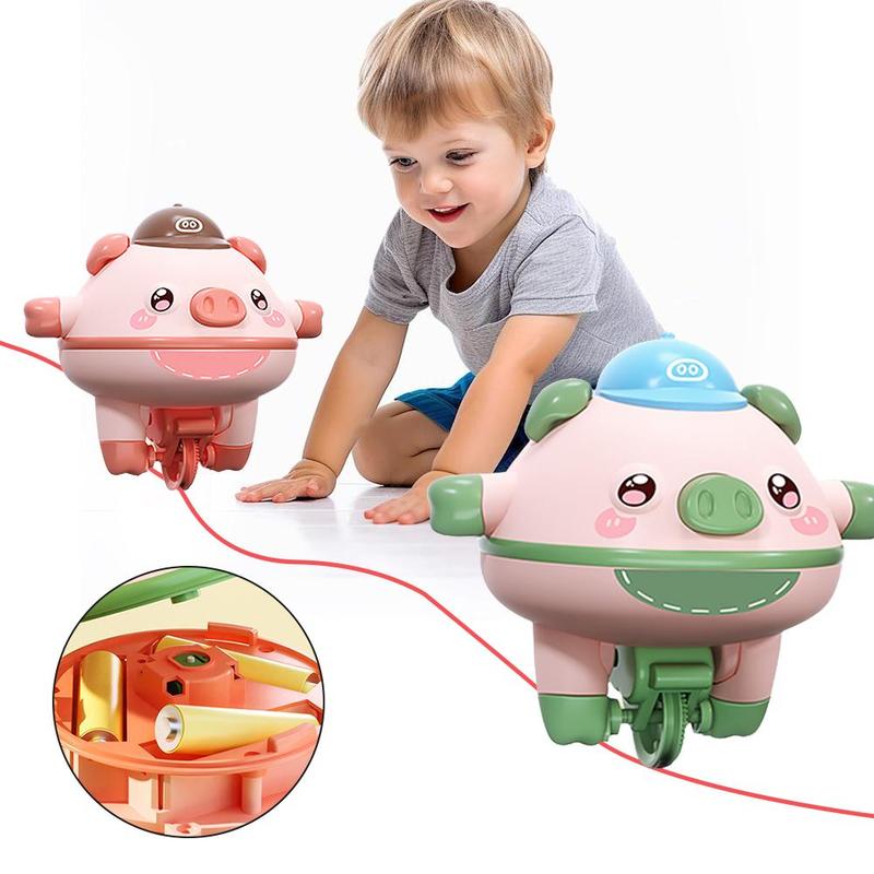 Cute Balancing Pig Toy Wire Walker Novel Unicycle Design STE - TikTok ...