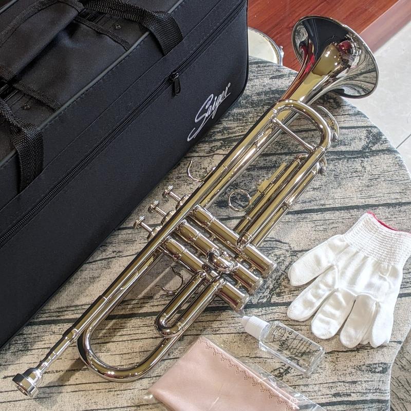 Kèn Trumpet màu trắng hãng Saiger giá tốt dành cho người mới - TikTok ...