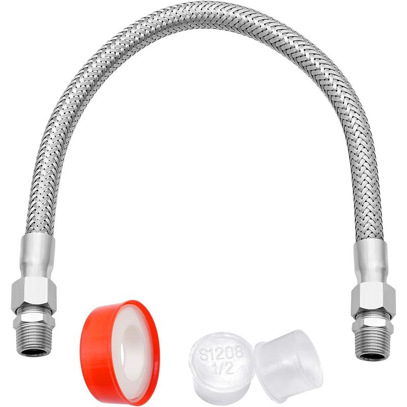 Industrial Compressor Jumper Hose with 1/2 Inch NPT Male Ends and ...