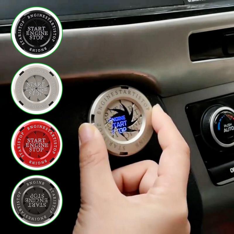 Car Start Button Protection Cover Engine Start Stop Button Cover ...