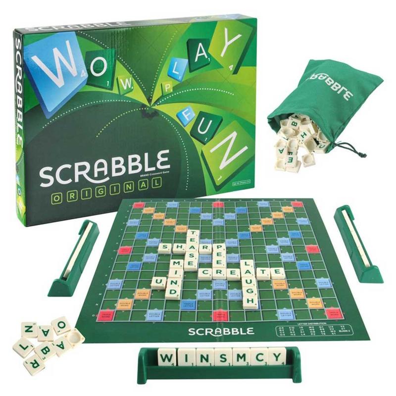 Scrabble Permainan Papan Asli, 2-4 Pemain, Umur 10 +, Permainan ...