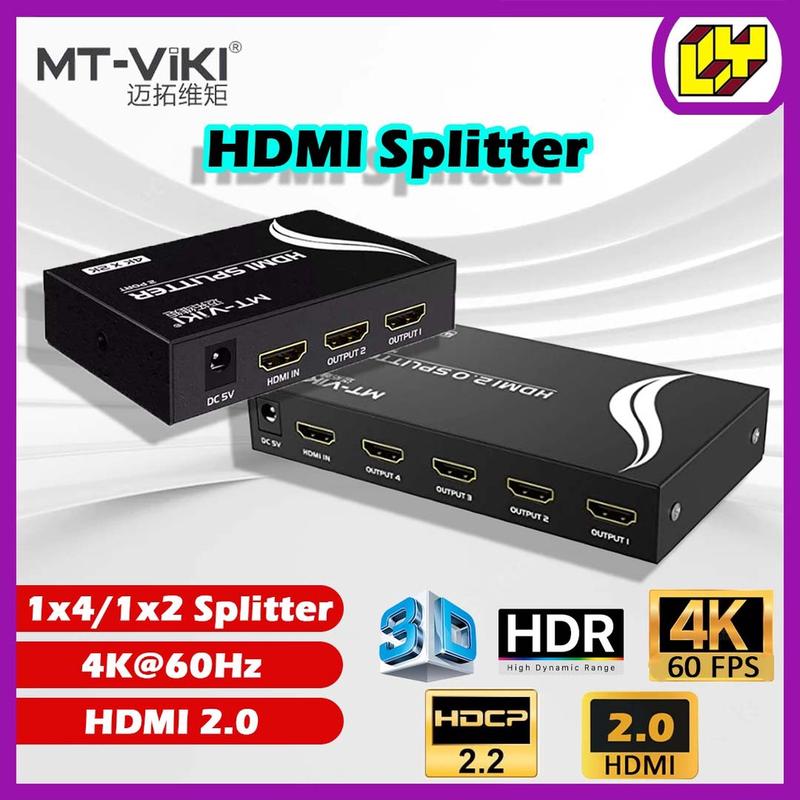 HDMI Splitter 1 IN 4 OUT 4K Astro 1x2 1X4 Port Box Hub Hdmi Switch ...