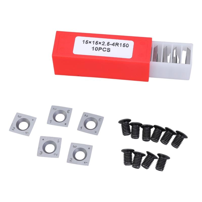 1 Box 15mm Square Carbide Steel Cutter Inserts Knives for Cutting ...