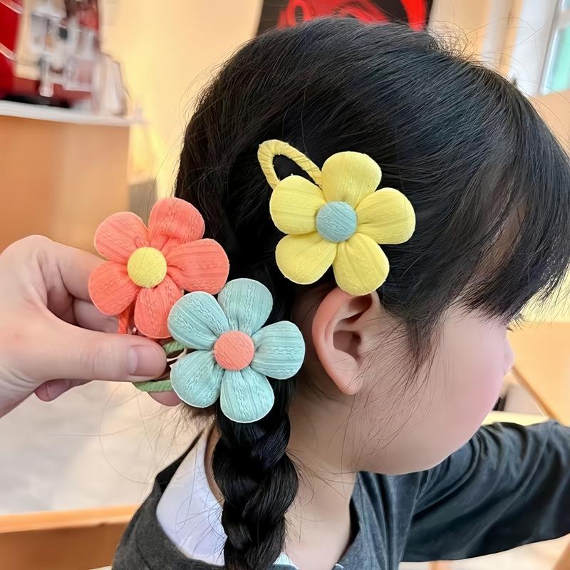 2PCS Flower Hairpin Kids Girl Hair Clip High-quality Fabric Hairpin ...