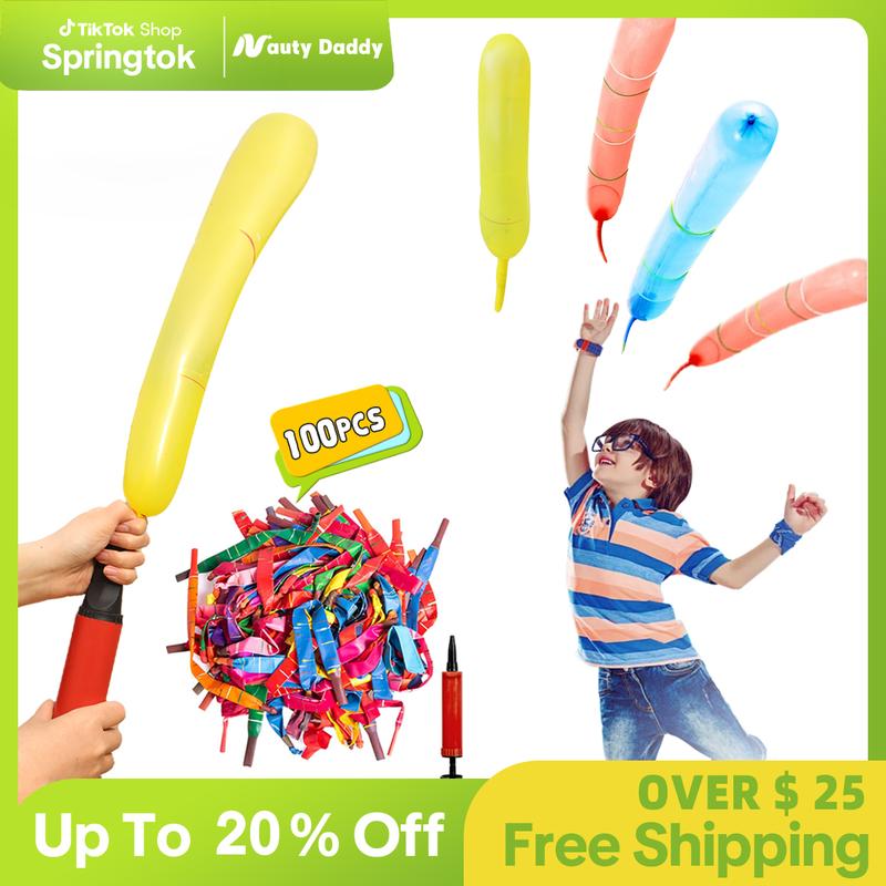 [100 Pack] Rocket Balloons Plus 1 Easy-To-Use Pump - Party Pack ...