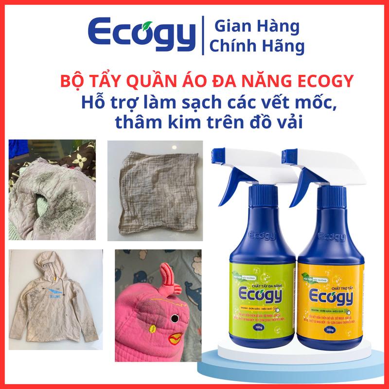 [ECOGY]; COMBO BỘ TẨY ĐA NĂNG 600g/2 CHAI + 1 CHAI NƯỚC TẨY TOILET ...