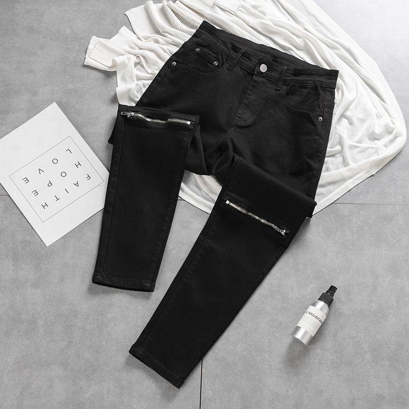 Seluar Jeans Hitam Koyak, Seluar Potongan Lelaki, Rekaan Zip - TikTok ...