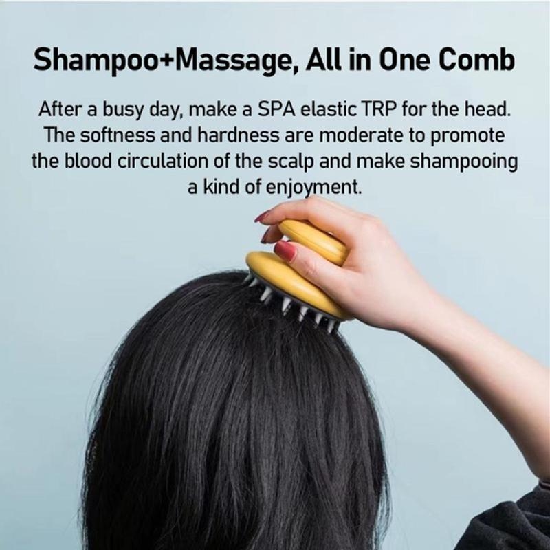 Gifts Comb Head Silicone Hair Washing Brush Scalp Scratcher Easy ...