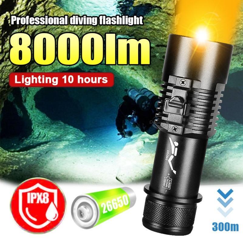 Lampu Suluh Menyelam LED, Kuasa Tinggi, Kalis Air IP8, Lampu - TikTok ...