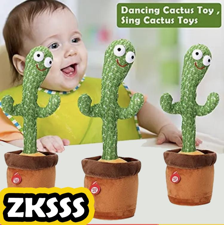 ZKSSS Dancing Cactus Sing Speaking Recording Scaring Baby Cry - TikTok ...