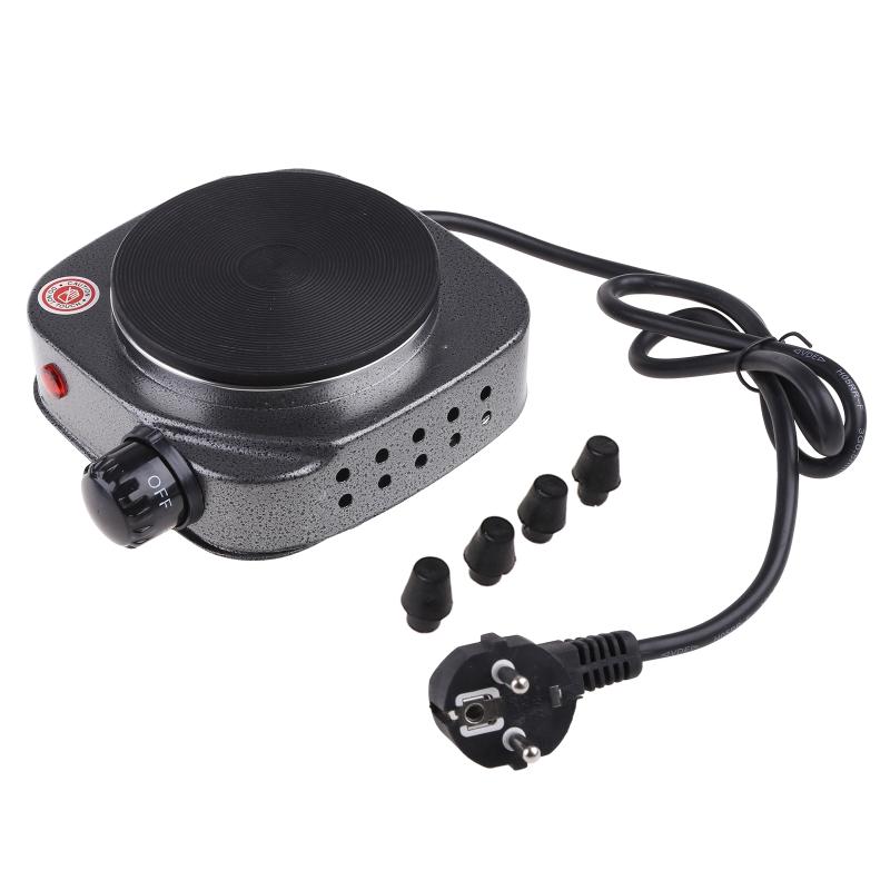 Dapur elektrik mini, plat pemanas kopi, 500W, Kit perkakas rumah ...