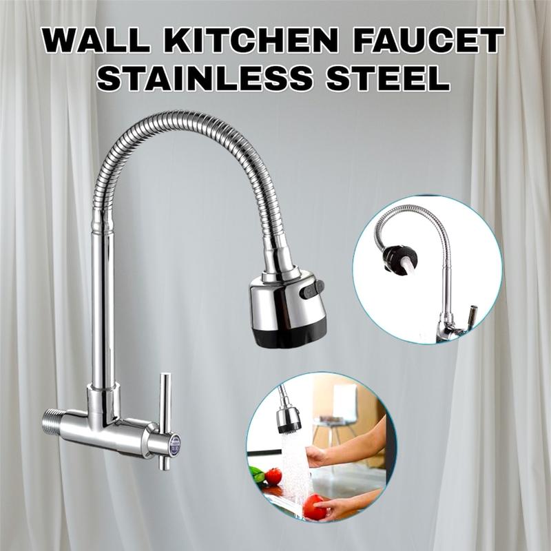 Stainless Steel Kitchen Faucets Single Cold Kitchen Sink Faucet ...