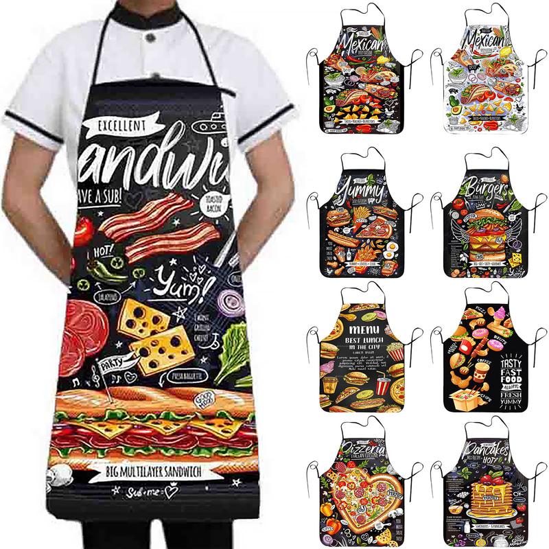 Apron Memasak, Tanpa Lengan, Selesa Dipakai, Imej Jelas dan Nyata ...