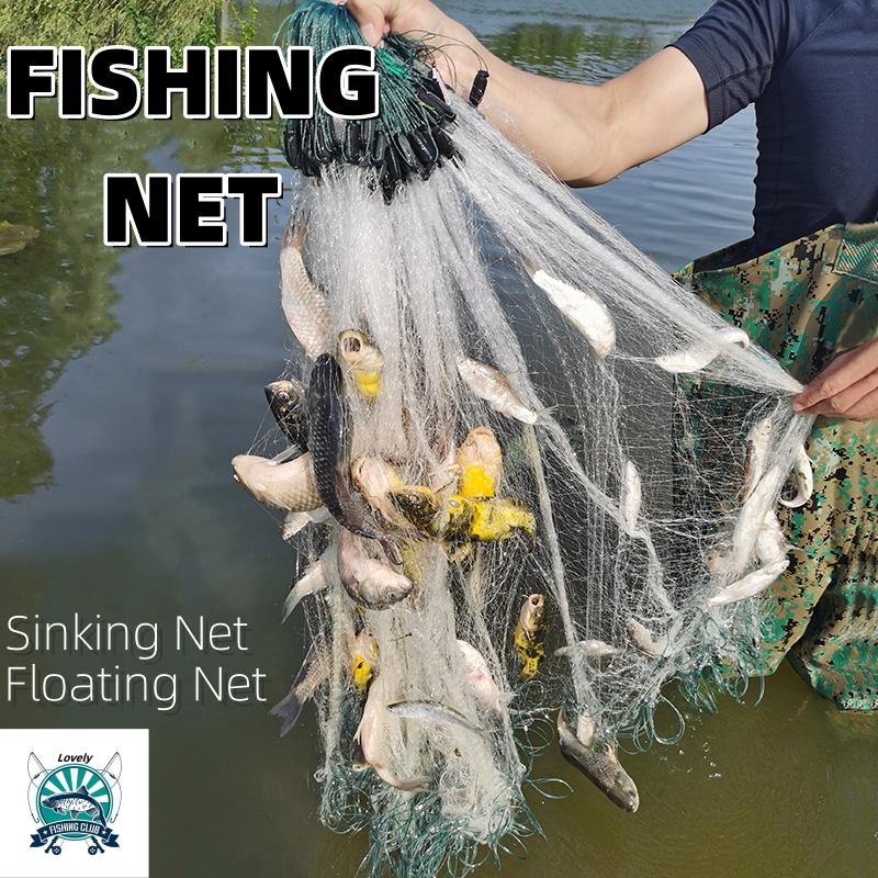 【COD】Monofilament Gill Fishing Net TackleFishing Net Three Layer ...