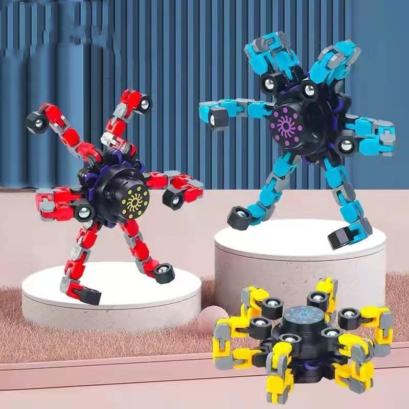 Mainan Fidget Spinner Robot Transformer Terbaru / Mainan Penghilang ...