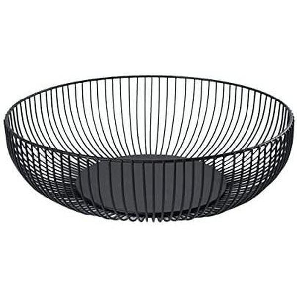 Black Metal Wire Fruit Basket Bowl For Kitchen,Living Room,Office ...