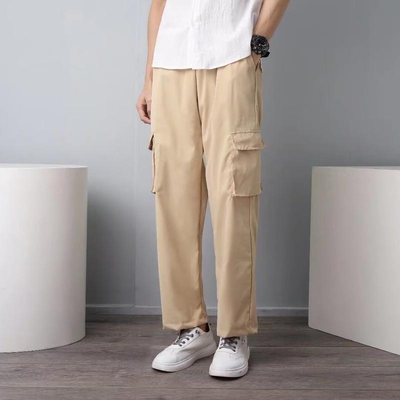 Spring and Summer Workwear Pants Men's Loose Trendy Thin Pants Students ...