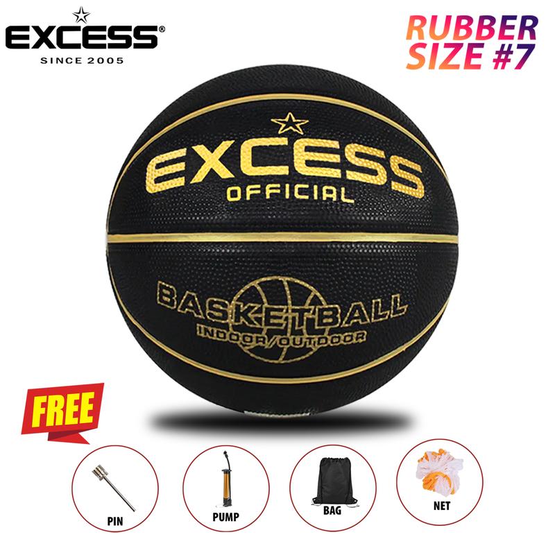 【Buy 1 free 3 items] Excess basketball+pin+net+socks size 7 official ...