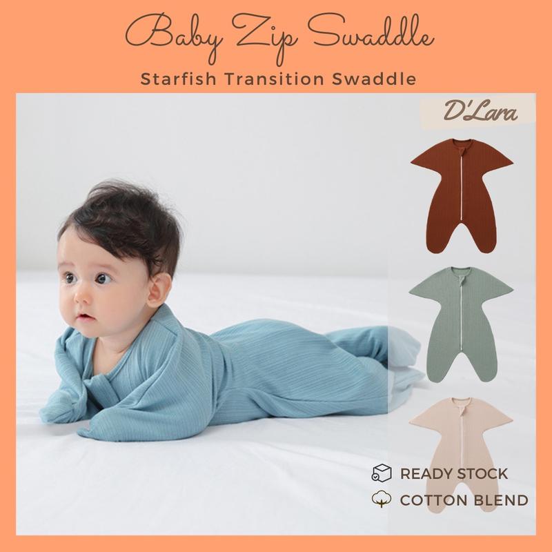 D'LARA Baby Zip Swaddle Transitional Starfish Design Swaddle - TikTok ...