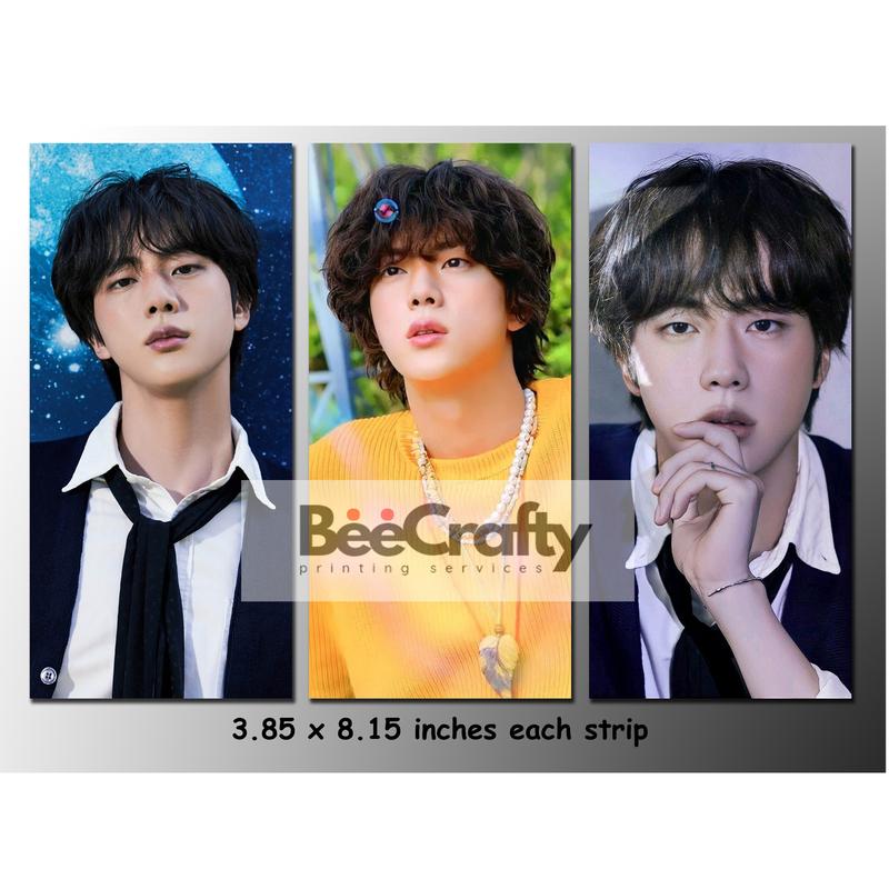 BTS JIN CUSTOMIZED 3pcs. STRIP TYPE PHOTO TILES - TikTok Shop Philippines