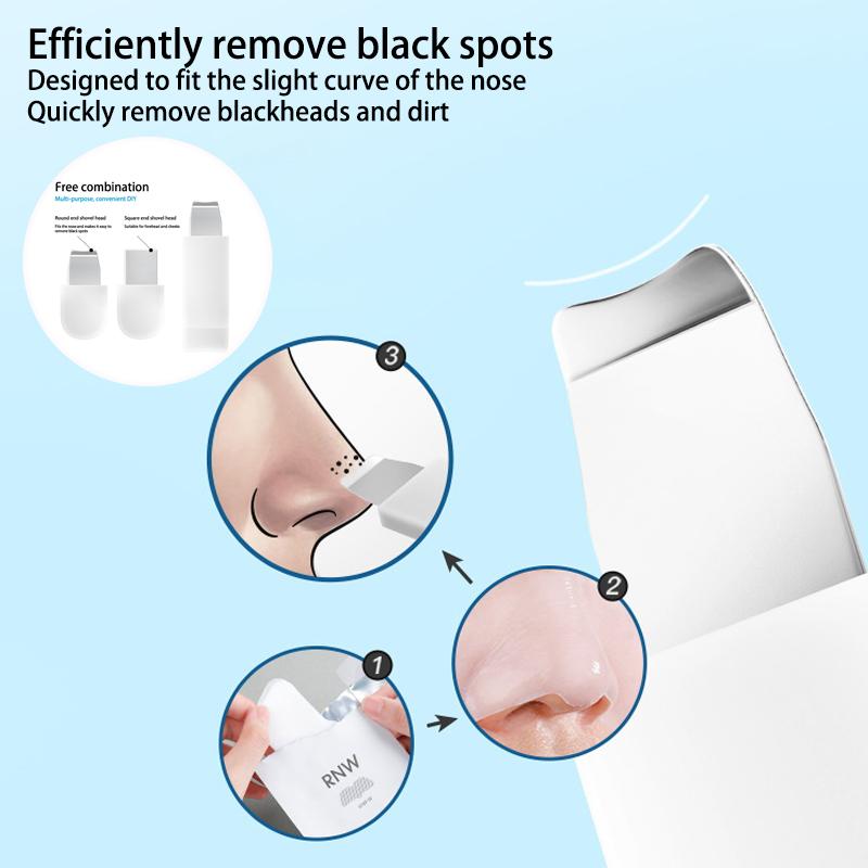 Facial Skin Scrubber Spatula Exfoliator Deep Cleansing Tool Double ...