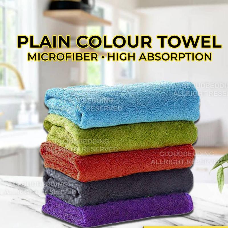 Tuala microfiber berkualiti AA ( MEDIUM ) - TikTok Shop Malaysia