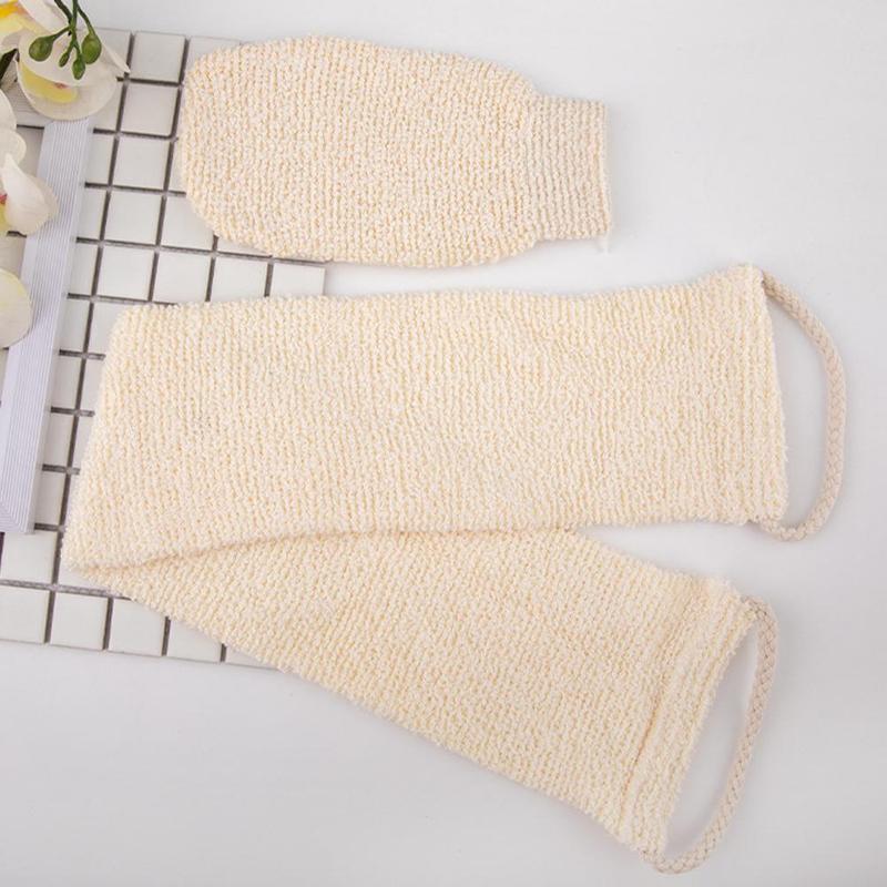 Bamboo Fibre Bath Towel Glove Set Foaming Back Rub Bath Towe - TikTok ...