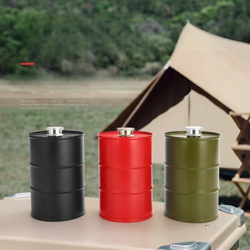 Portable Leakproof 25oz Vodka Oil Drums Whisky Flagon 304 Stainless ...